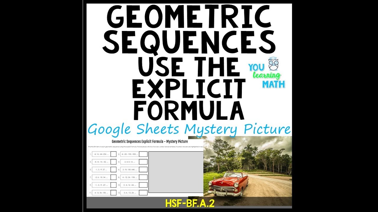 Geometric Sequences Mystery Puzzle Preview - YouTube