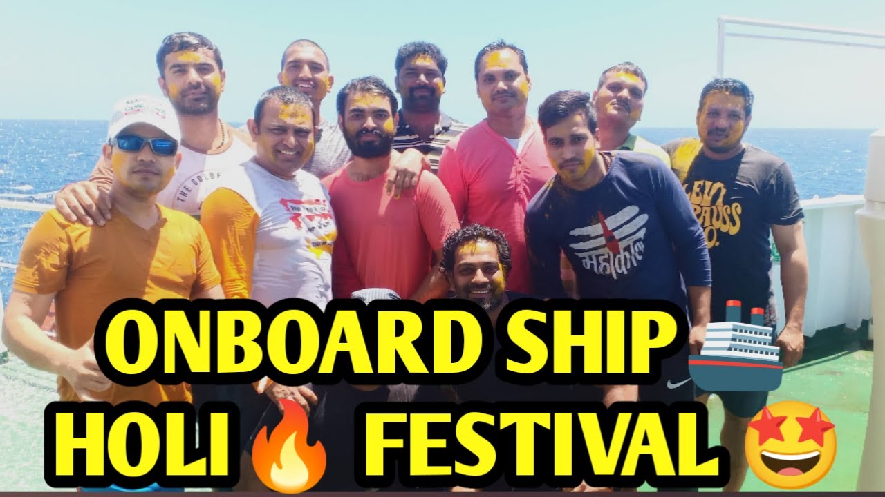 Beautiful moment🌊 onboard Ship🚢 during Holi🔥 Festival 🫂 // # ...