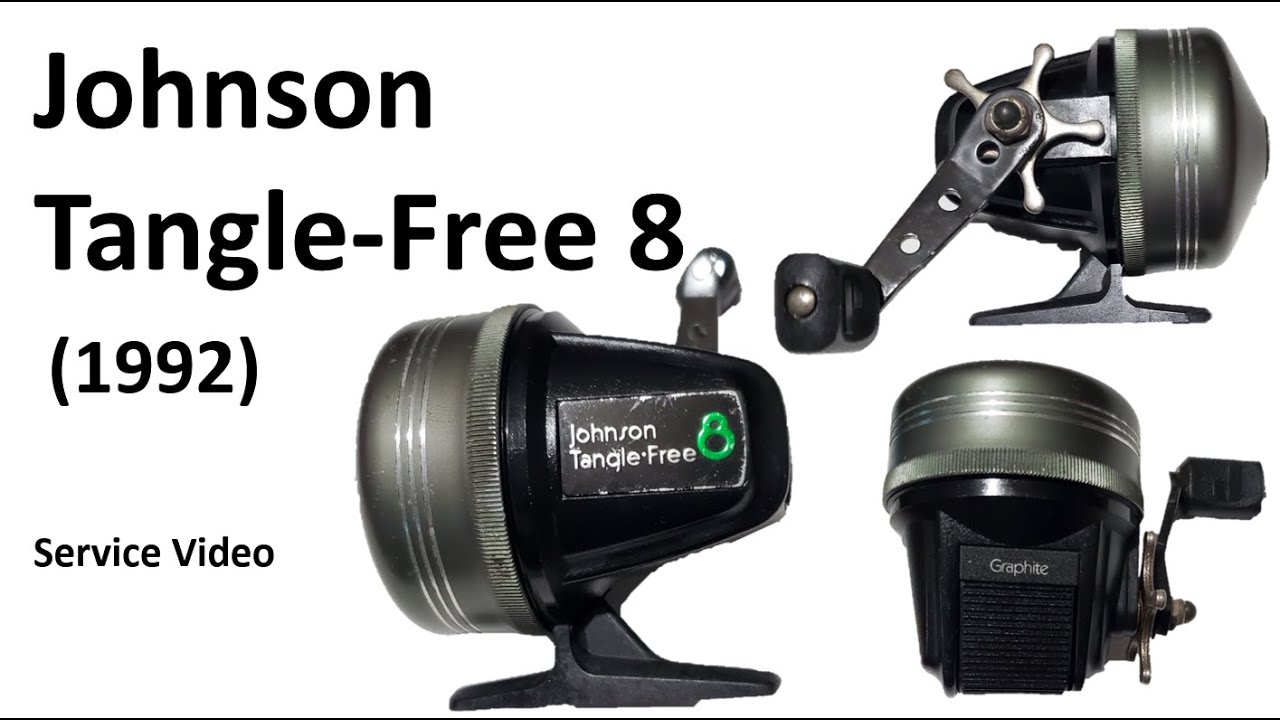 Vintage Johnson Tangle-free 8 Spincast Reel (1992) Service Video - YouTube