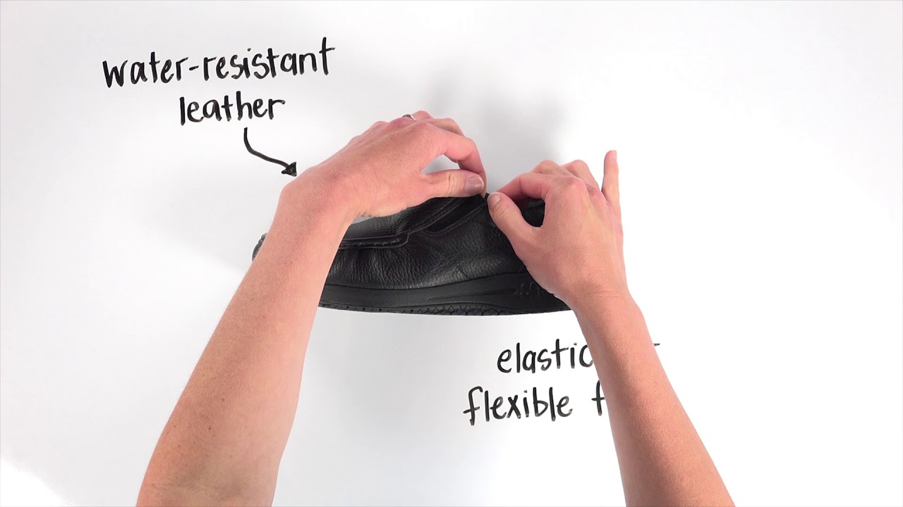 SAS Men's Slip-On Slip-Resistant Work Shoe- Navigator - YouTube