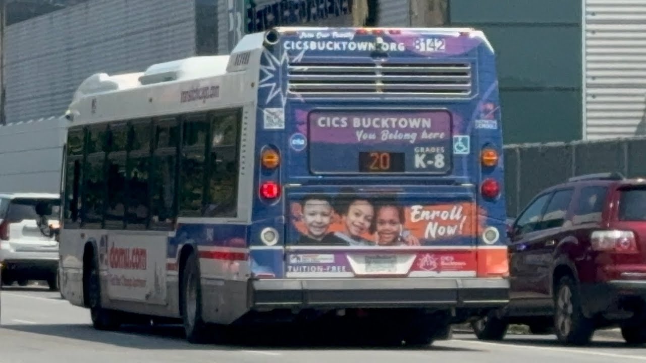 CTA 2015 Nova LFS Bus 8142 On Rt 20 Madison (Detour) - YouTube