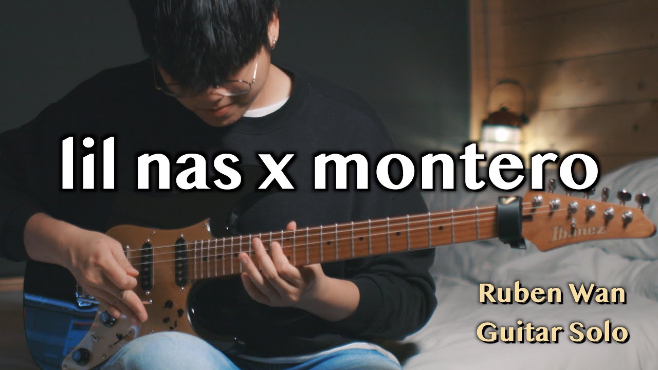 lil nas x montero (guitar solo/cover) - YouTube