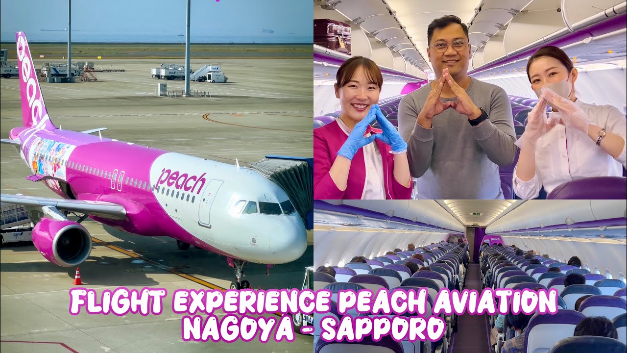 FLIGHT EXPERIENCE PEACH AVIATION RUTE NAGOYA - SAPPORO - YouTube