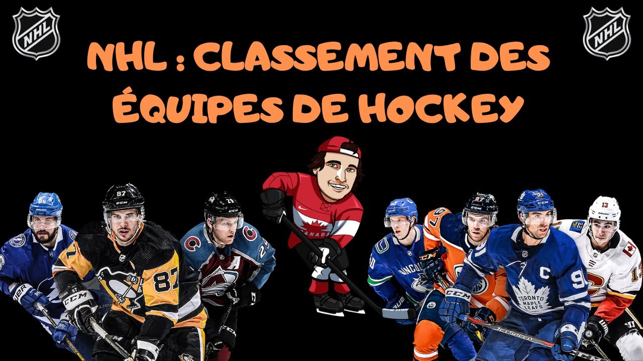 TOP 10 : Classement des équipes de hockey (NHL) - YouTube