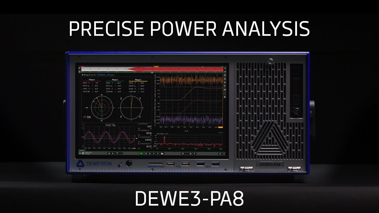 Precise power analysis with DEWETRON’s Power Analyzer DEWE3-PA8 - YouTube