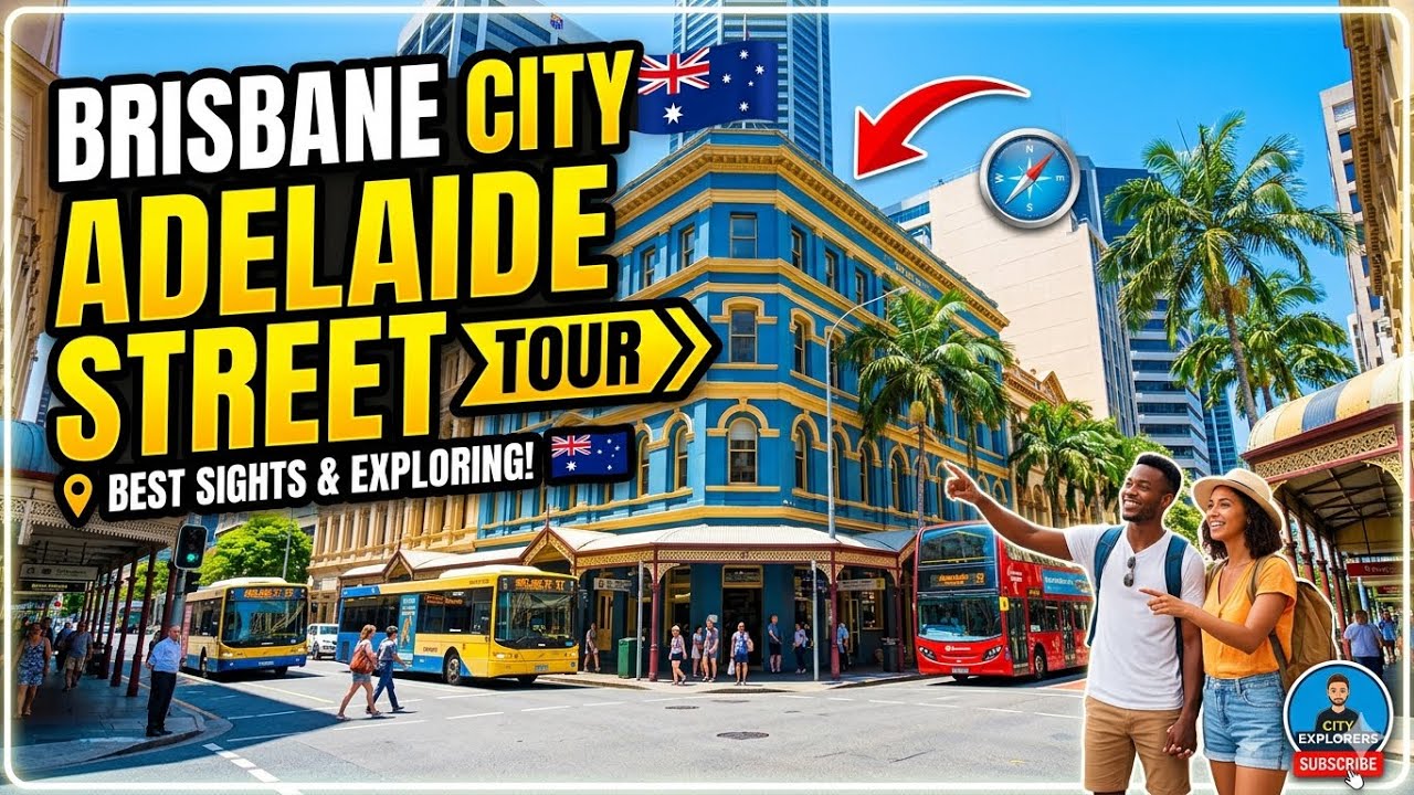 Brisbane city ( Adelaide street & Elizabeth Street ) 4k Drive #brisbane ...