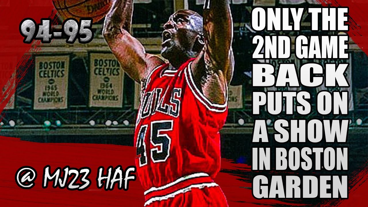Michael Jordan Highlights vs Celtics (1995.03.22) - 27pts, 2nd Game ...