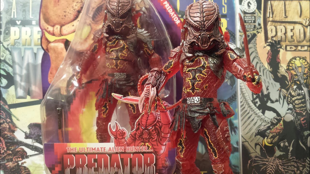 NECA predator series 10/ Lava planet predator action figure (HD) - YouTube