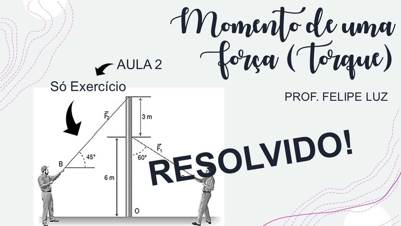 Momento de Uma Força (Torque) - Exercício - Aula 2 - YouTube