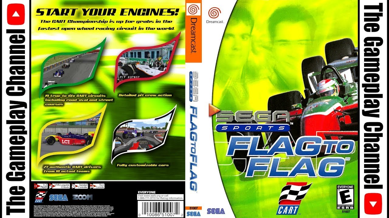 Sega Dreamcast | Flag to Flag - CART | Gameplay - YouTube