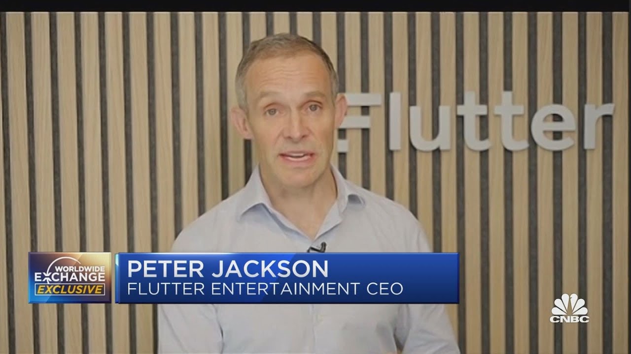Flutter CEO Peter Jackson on quarterly earnings and gaming competition - YouTube