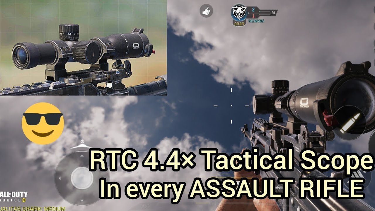 I use RTC 4.4× Tactical Scope on every ASSAULT RIFLE - Part 1 - YouTube