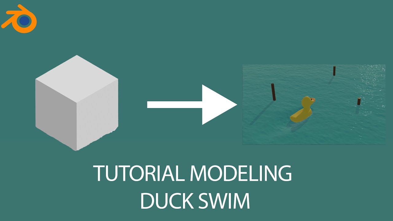 HOW TO MAKE 3D MODELING ANIMATION SWIMMING DUCK IN BLENDER? - YouTube