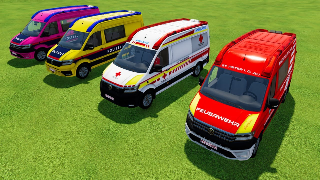 TRANSPORTING VOLKSWAGEN CRAFTER AMBULANCE & FIRE DEPARTMENT WITH MAN ...
