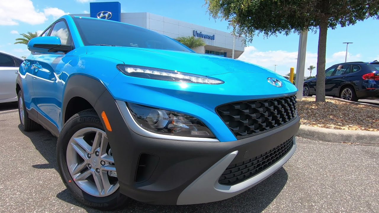 2022 Hyundai Kona SE | Blue Wave | Black Interior | 867103 - YouTube