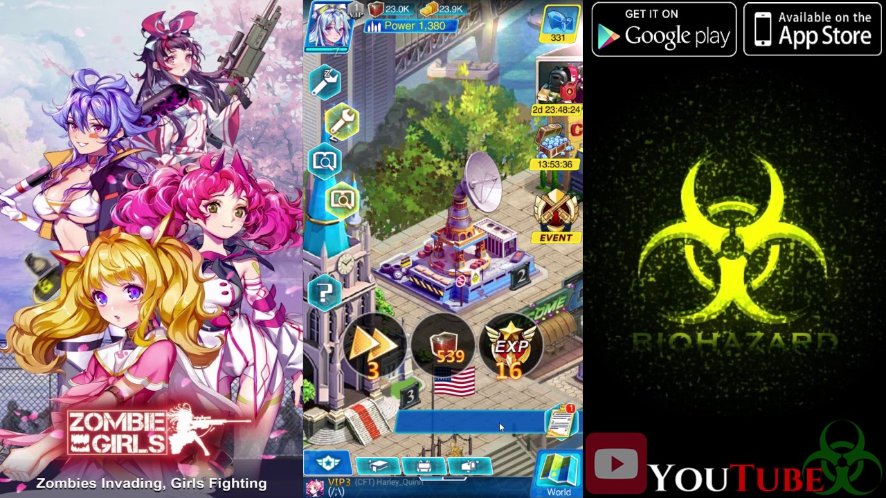 Zombie Girls (Android/iOS) Gameplay Part 1 - YouTube