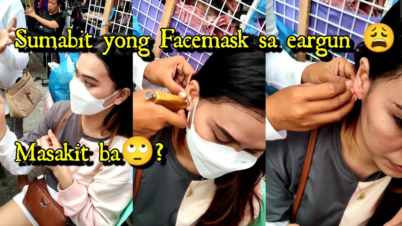 My new ear piercing ,nagpa dagdag ako Ng butas sa tainga sa baclaran ...