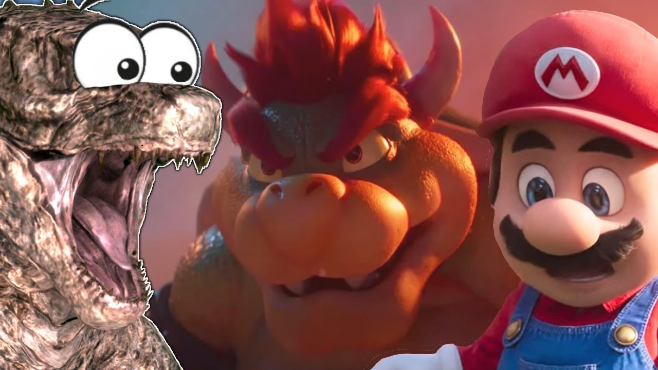 Godzilla Reacts To SUPER MARIO Trailer - YouTube