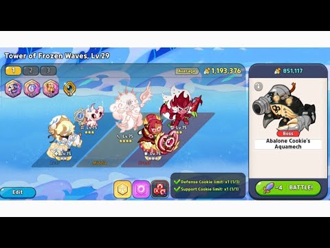 Tower of Frozen Waves Lv.29 Guide | Cookie Run Kingdom - YouTube