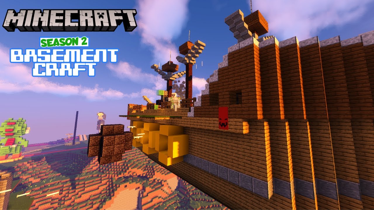 I Built Bowser's Airship in Minecraft Survival! - YouTube