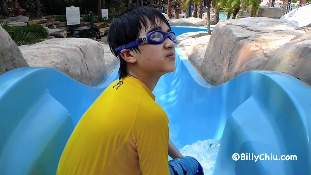 Disney Swan and Dolphin Grotto pool and water slide - YouTube