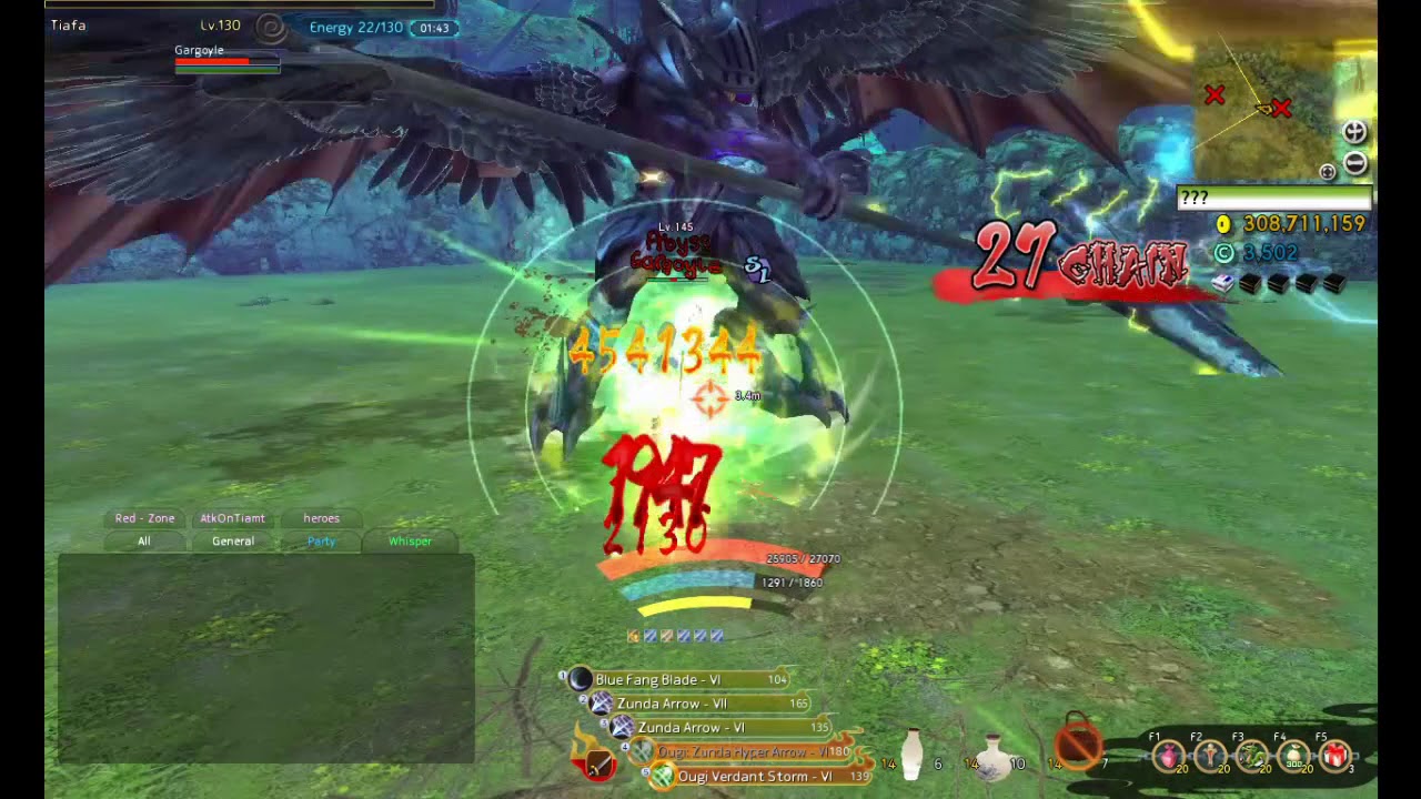 Onigiri - Abyss Gargoyle hell using only Ougi Zunda Hyper Arrow - YouTube