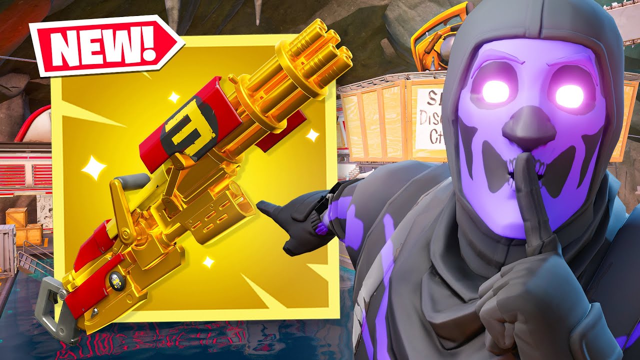 fortnite added a MYTHIC MINIGUN! - YouTube