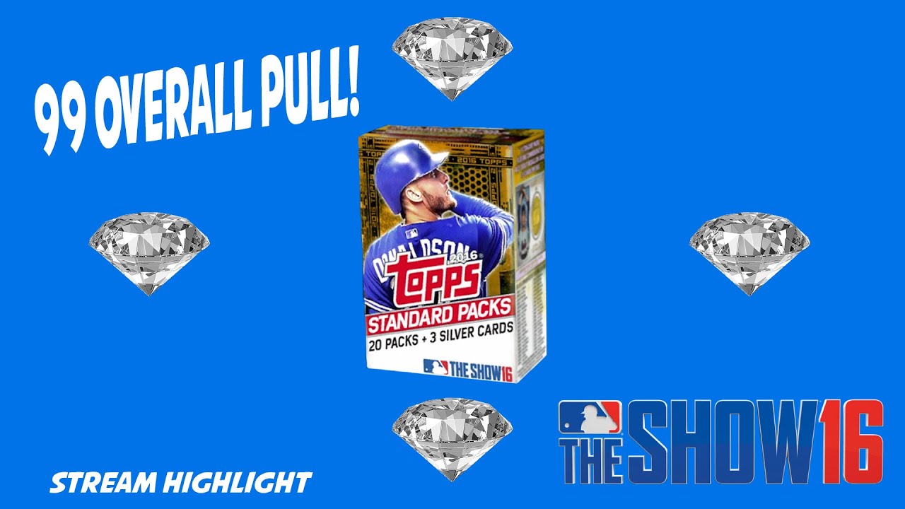 99 Overall Diamond Pull! (Stream Highlight) - MLB The Show 16 Diamond ...