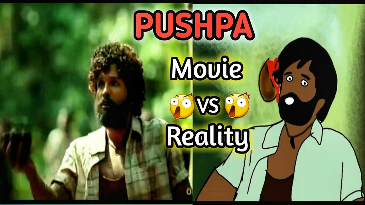 pushpa movie vs reality ! 2d animation ! funny spoof ! crazy dk anime ...