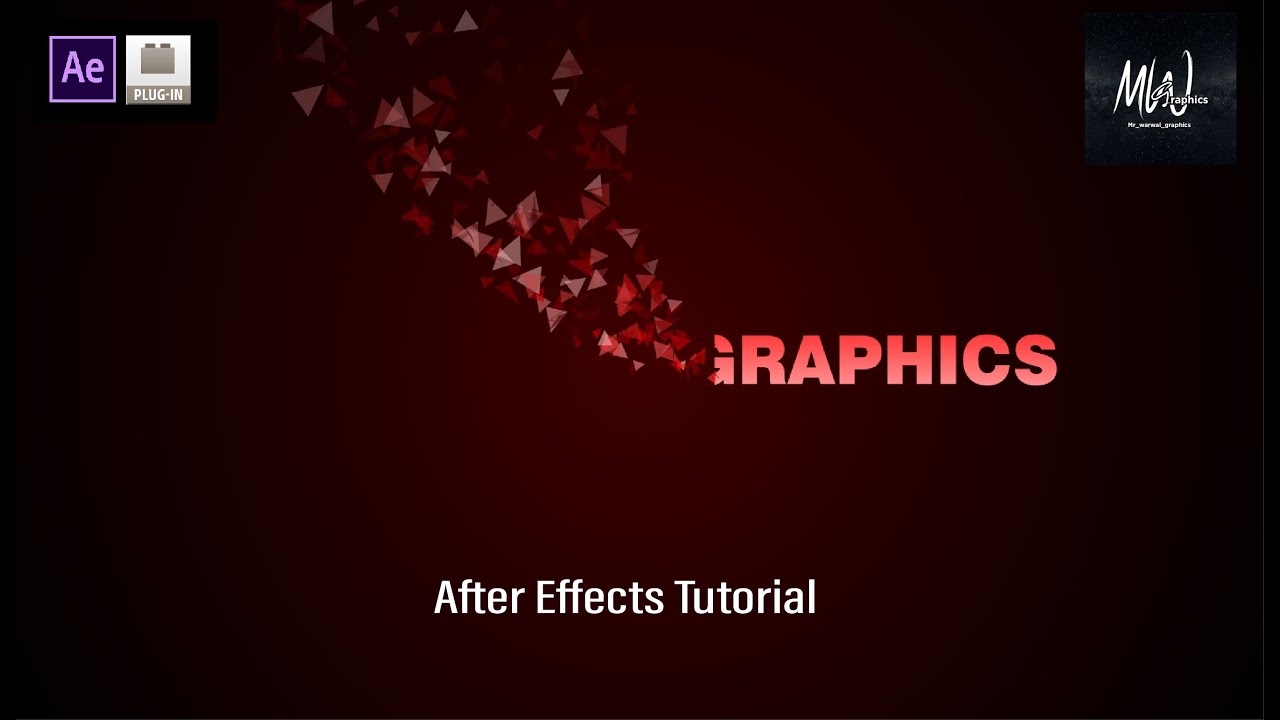 Text Dispersion Animation | After Effects Logo Animation Tutorial - YouTube