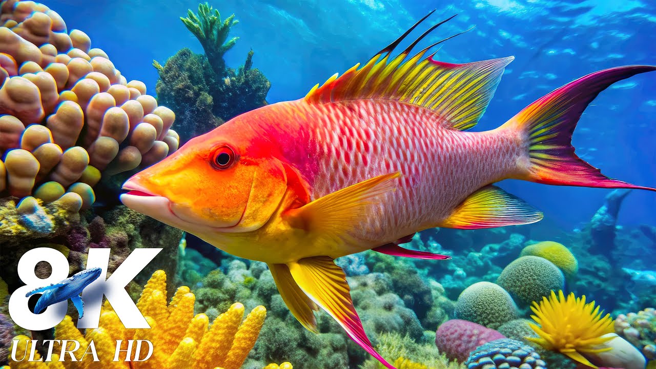 8K Ocean Wonders – Dive into the Red Sea – Beautiful Coral Reefs ...