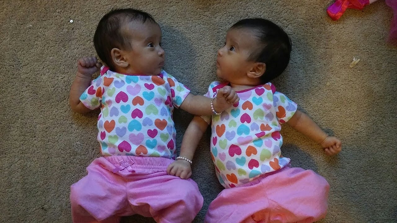 Cute Twin Babies Playing | MoMo Twins - YouTube