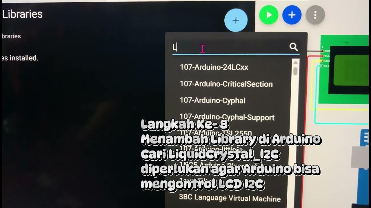 Tutorial Pemrogaman Arduino Membuat Running Text LCD I2C dengan Simulator Online WOKWI untuk ...