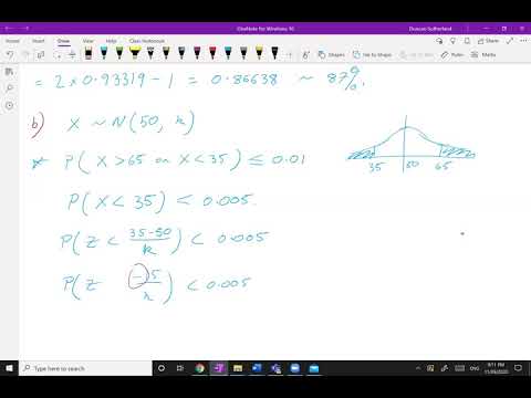 Normal distribution problem part 2 - YouTube