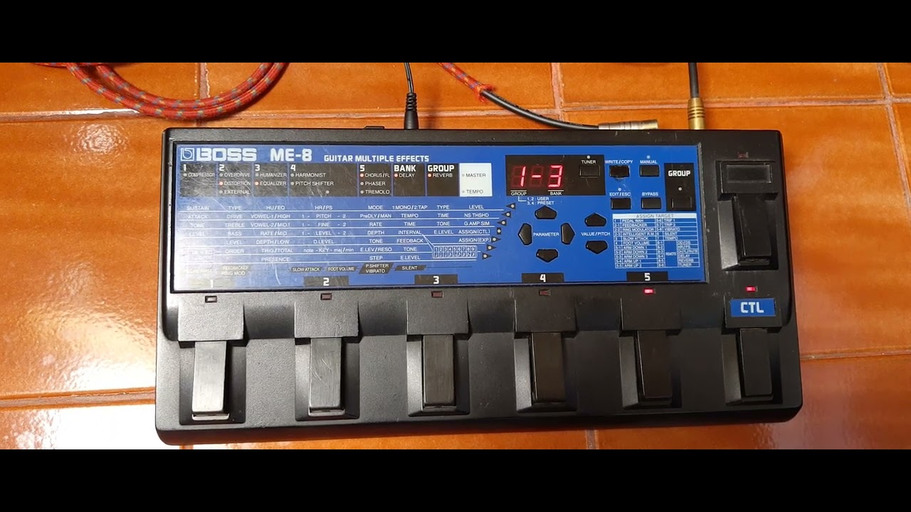 Boss me8 -(phase-drive) - YouTube