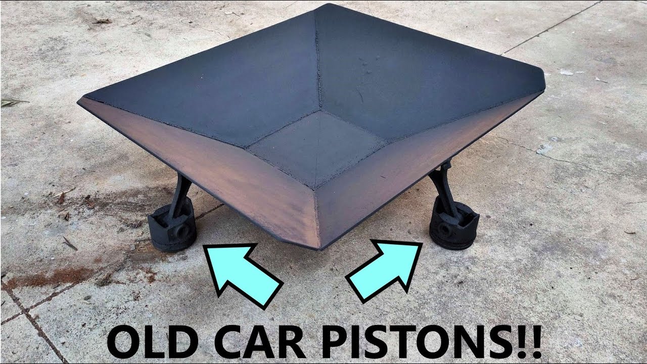 DIY Fire pit from recycled car parts - YouTube