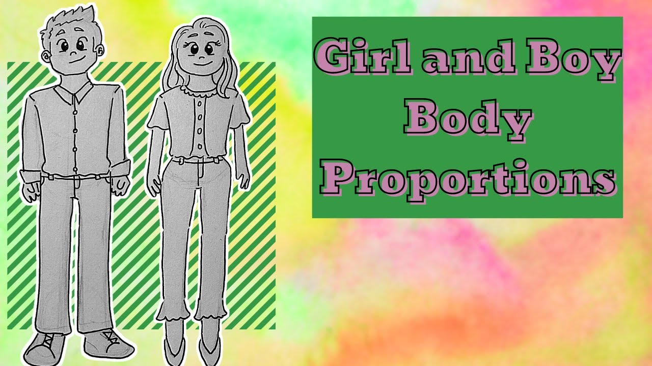 How to draw BOY AND GIRL BODY PROPORTIONS TUTORIAL! - YouTube