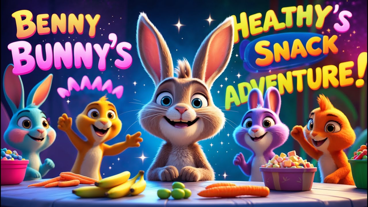 **"Benny the Bunny’s Healthy Snack Adventure! 🍎🎉 | Fun Kids Animation ...