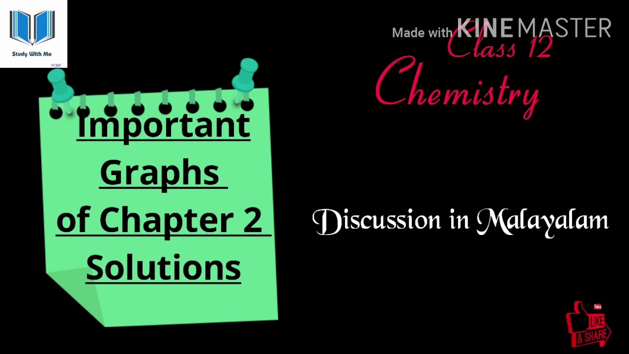 Important Graphs of Chapter Solutions in Malayalam | Class 12 Chemistry ...