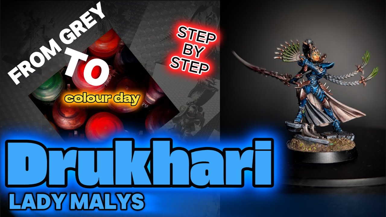 How Painting LADY MALYS — Cruel Elegance | Drukhari | Warhammer 40K - TUTORIAL - YouTube