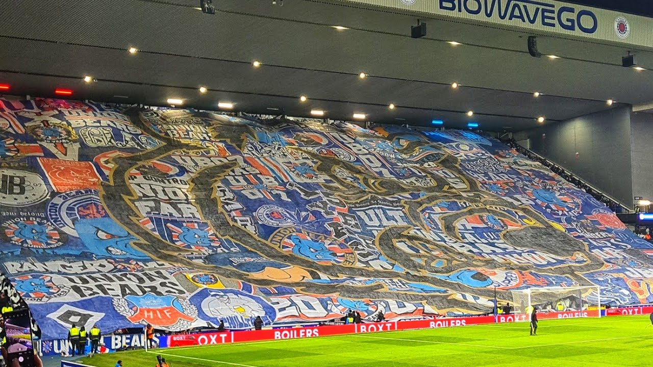 🇬🇧 Union Bears Anniversary Display - Rangers 3-2 Hibernian December ...