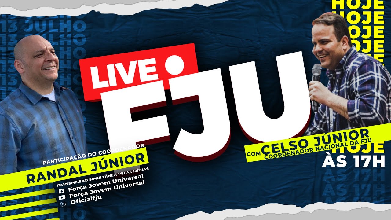 Live FJU #111 De onde eu vim ? ... Part. Bispo Randal Júnior # ...