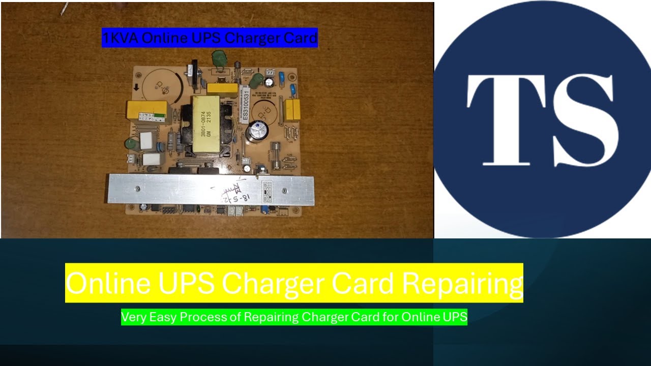 Online UPS Charger Card Repair Very Easy | How To Repair Online UPS ...