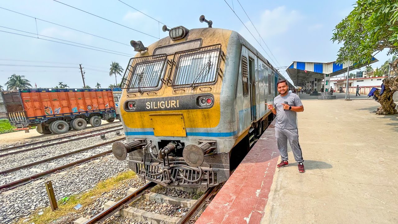 আসামের লোকাল ট্রেনে জার্নি ভ্লগ গুয়াহাটি হাইবারগাঁও Guwahati ...