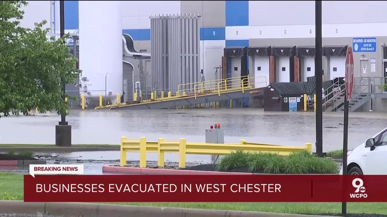 Flooding prompts evacuation of more than 80 West Chester businesses ...