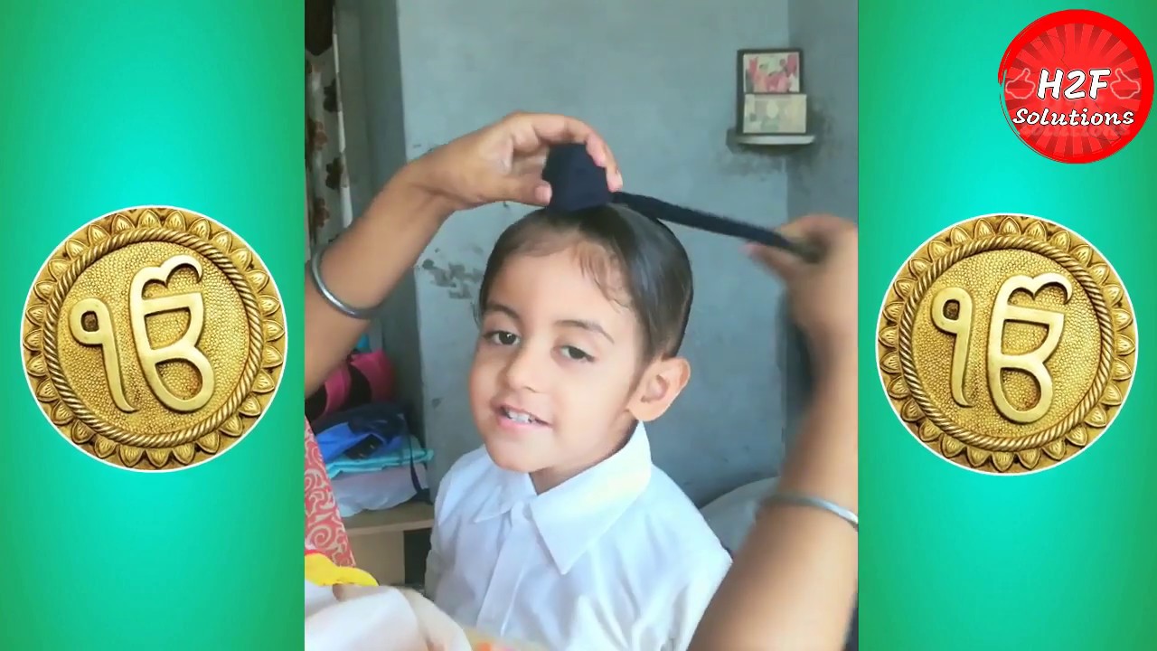 How to do a Jurra || Sikh baby tying joora || How to tie joora inside ...
