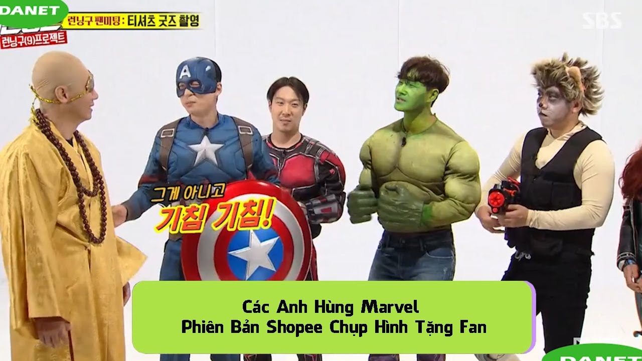 RUNNING MAN VIETSUB | Các Anh Hùng Marvel Phiên Bản Shopee Chụp Hình ...