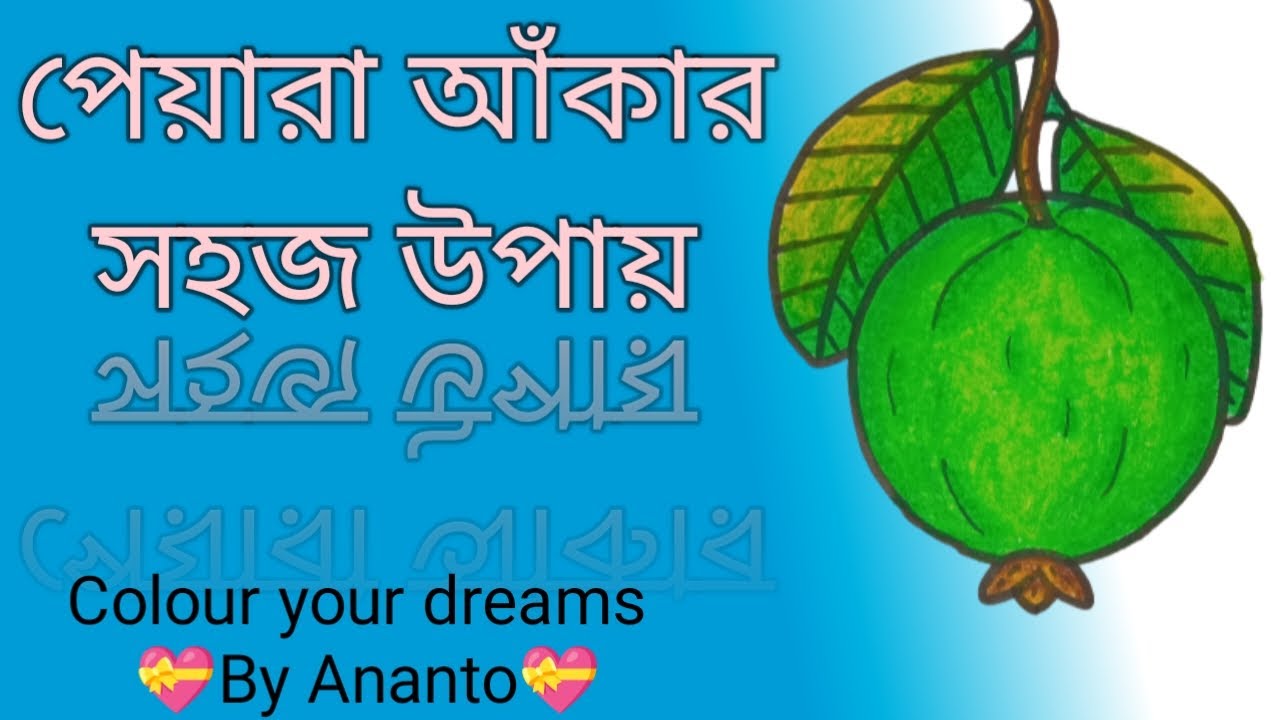 How to draw A Guava very easily 🥰 - YouTube