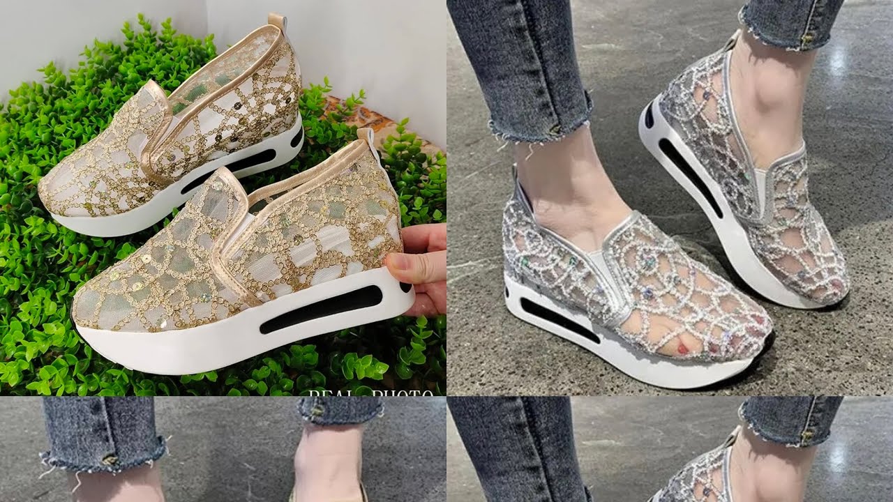 LATEST TRENDING WOMEN LACE SNICKER SHOES @everyone #Shorts # ...
