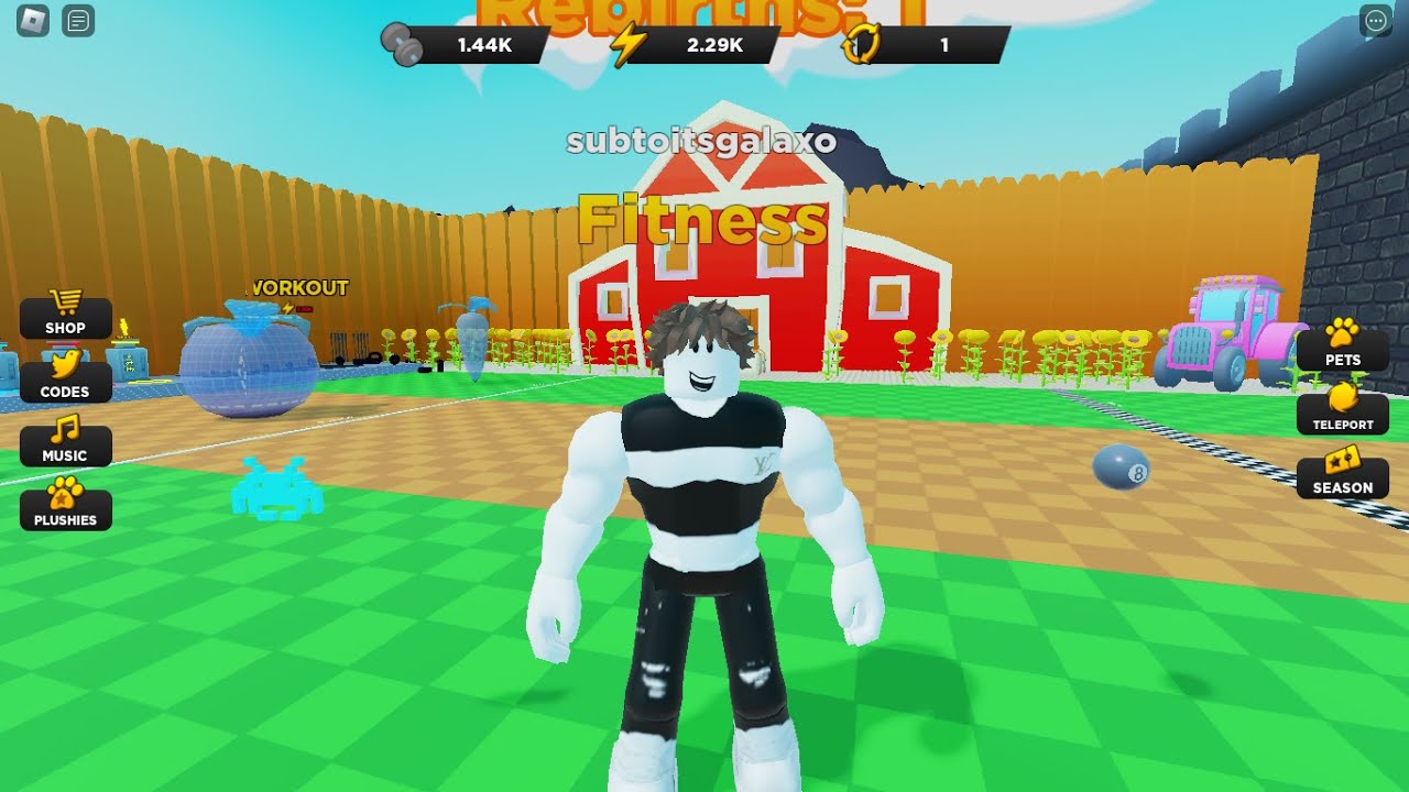 Getting my first rebirth in Strong man simulator (Roblox) - YouTube